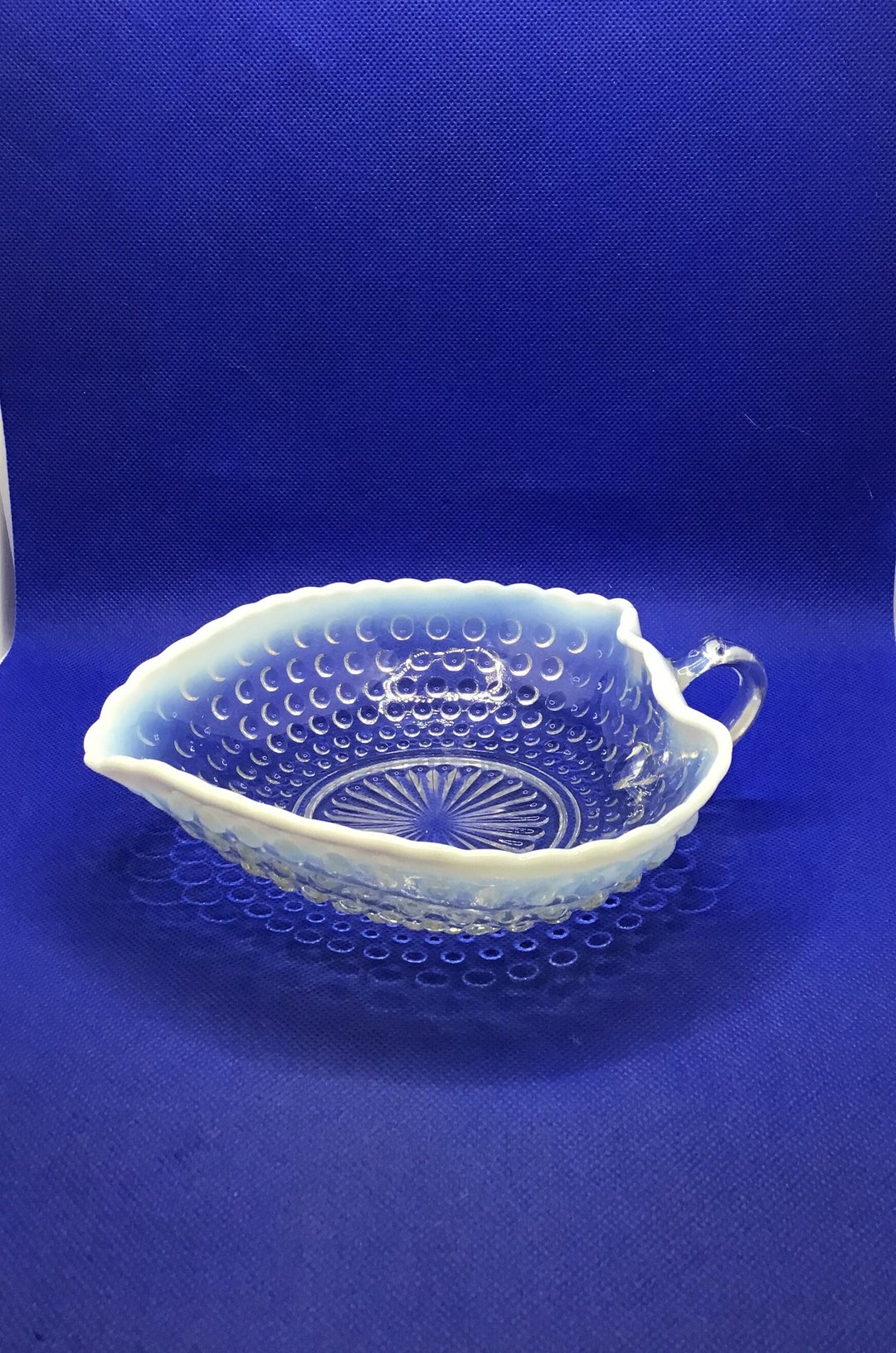 Anchor Hocking Moonstone Opalescent Hobnail Glass Nappy Dish - Bowl ...