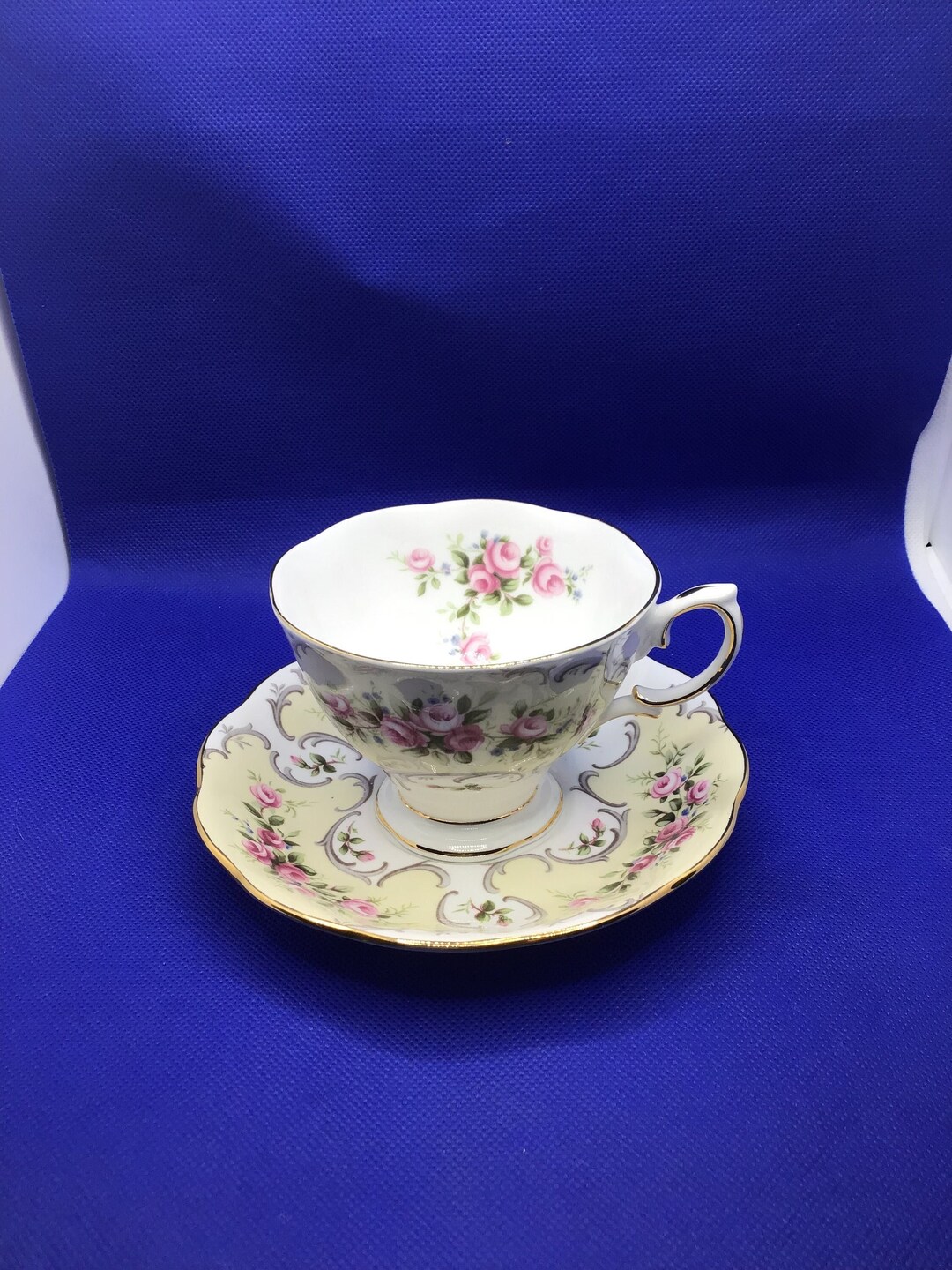 Royal Albert Rose Du Barry Series Collette Tea Cup and Saucer - Etsy