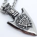 Viking Arrow Head Necklace Valknut Pendant Vegvisir Silver - Etsy