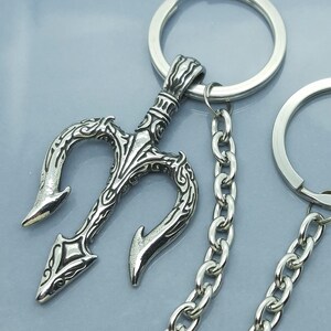 Trident Keychain Neptunes Fork Keyring Trishula Pendant Poseidons Spear ...