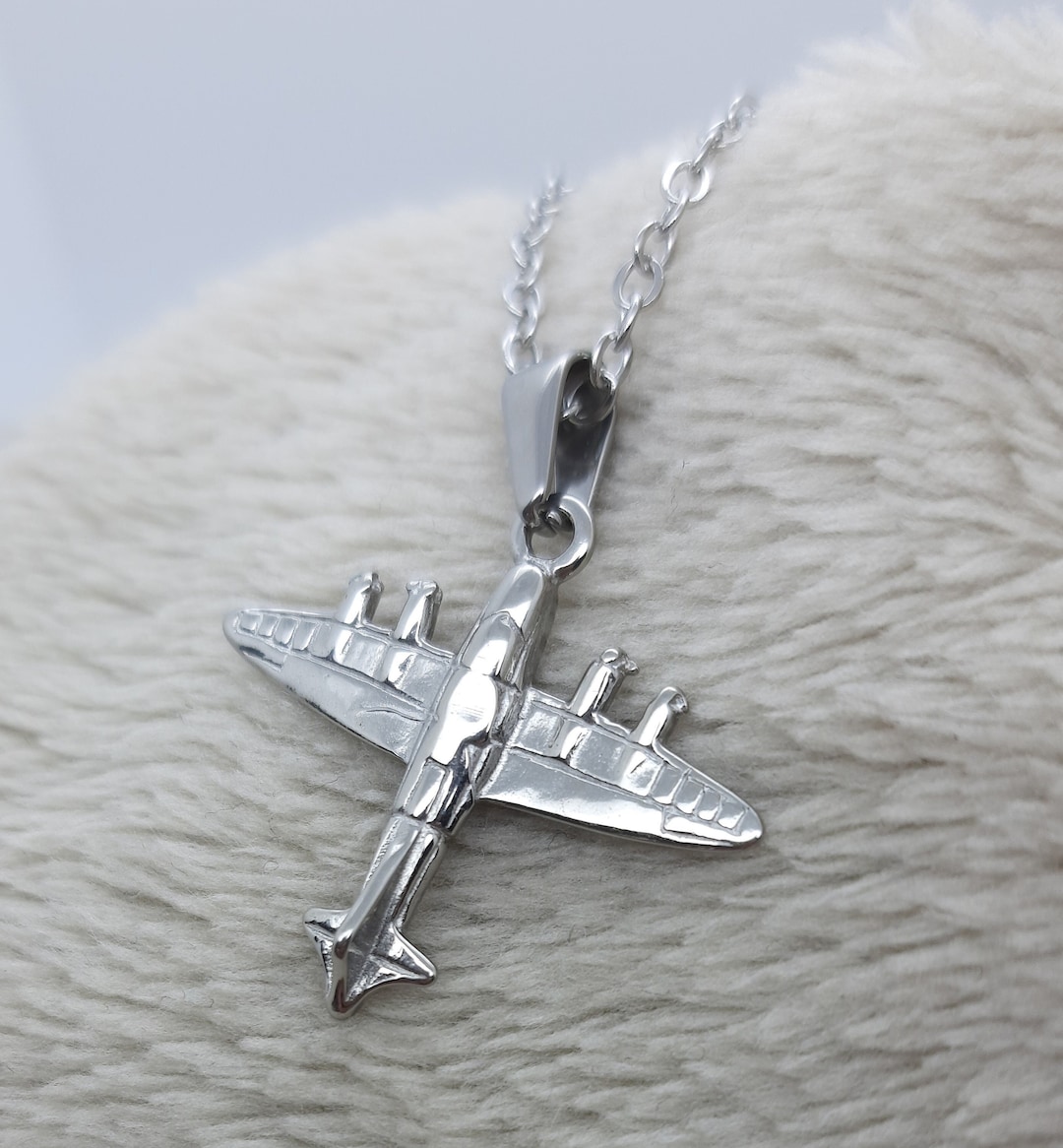Aeroplane Necklace Small Plane Pendant Travel Charm Necklaces for Men ...