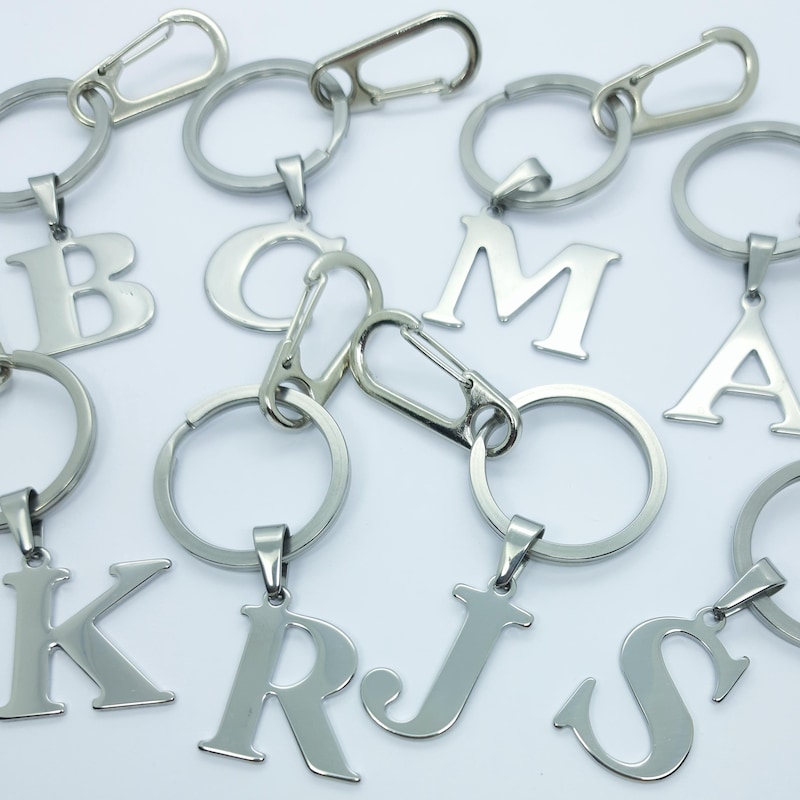 Letter Keyring - Etsy