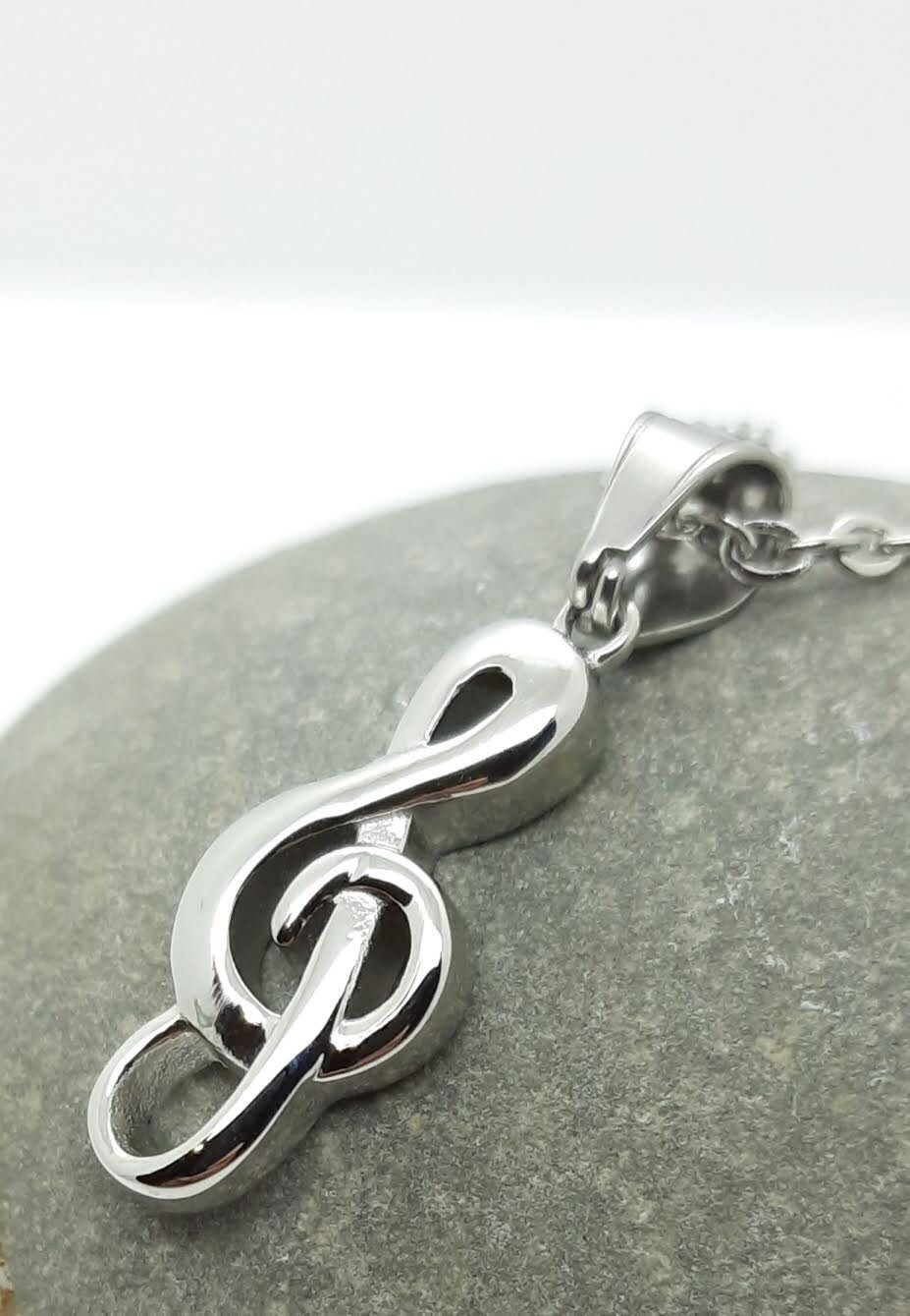 Womens Music Note Necklace Musical Note Pendant Necklace - Etsy UK