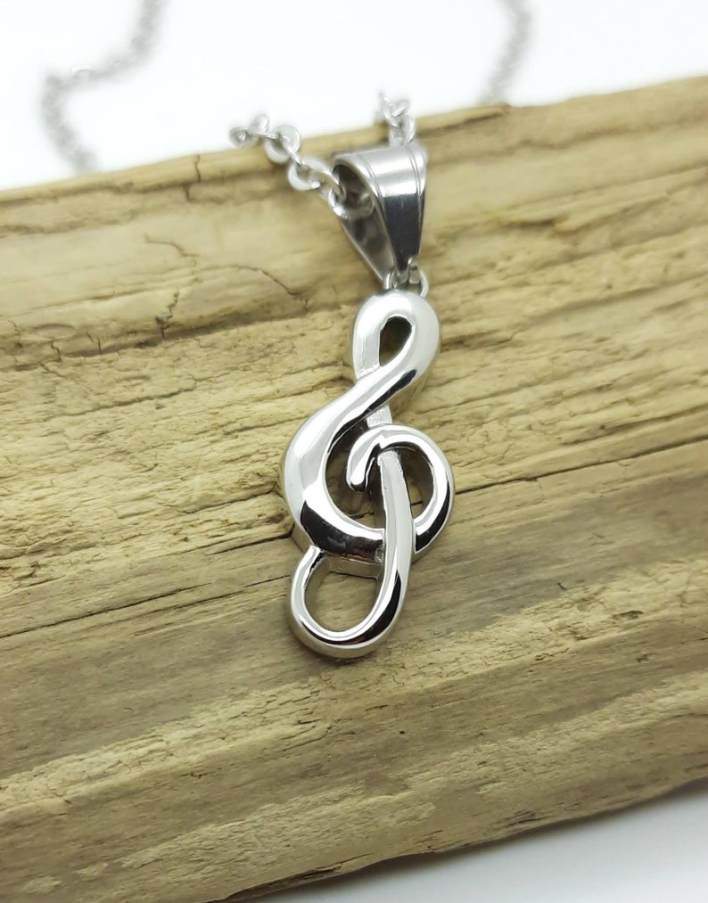 Womens Music Note Necklace Musical Note Pendant Necklace - Etsy UK
