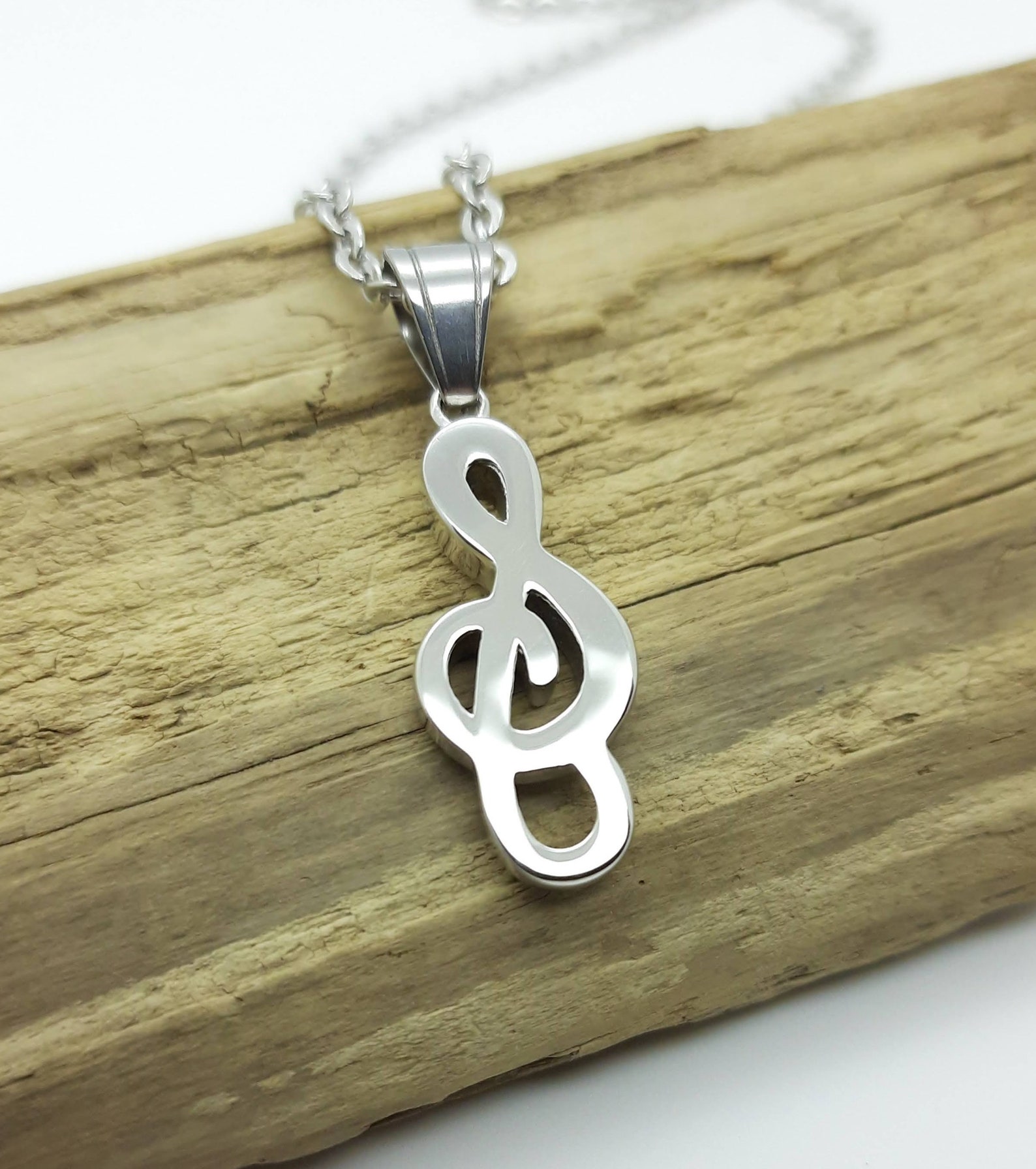 Womens Music Note Necklace Musical Note Pendant Necklace - Etsy UK