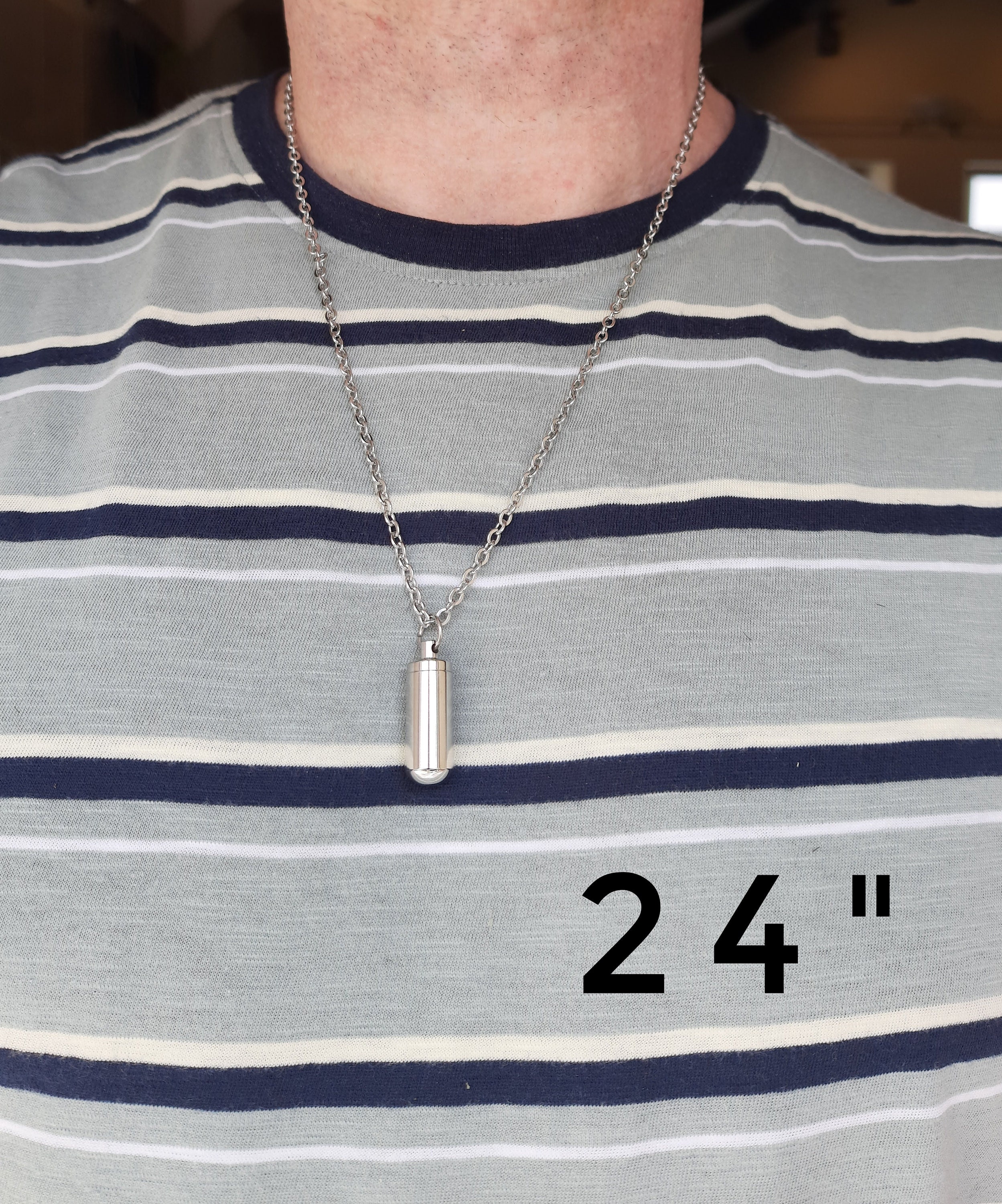 Capsule Pendant Necklace Ashes Urn Small Capsule Necklace | Etsy UK