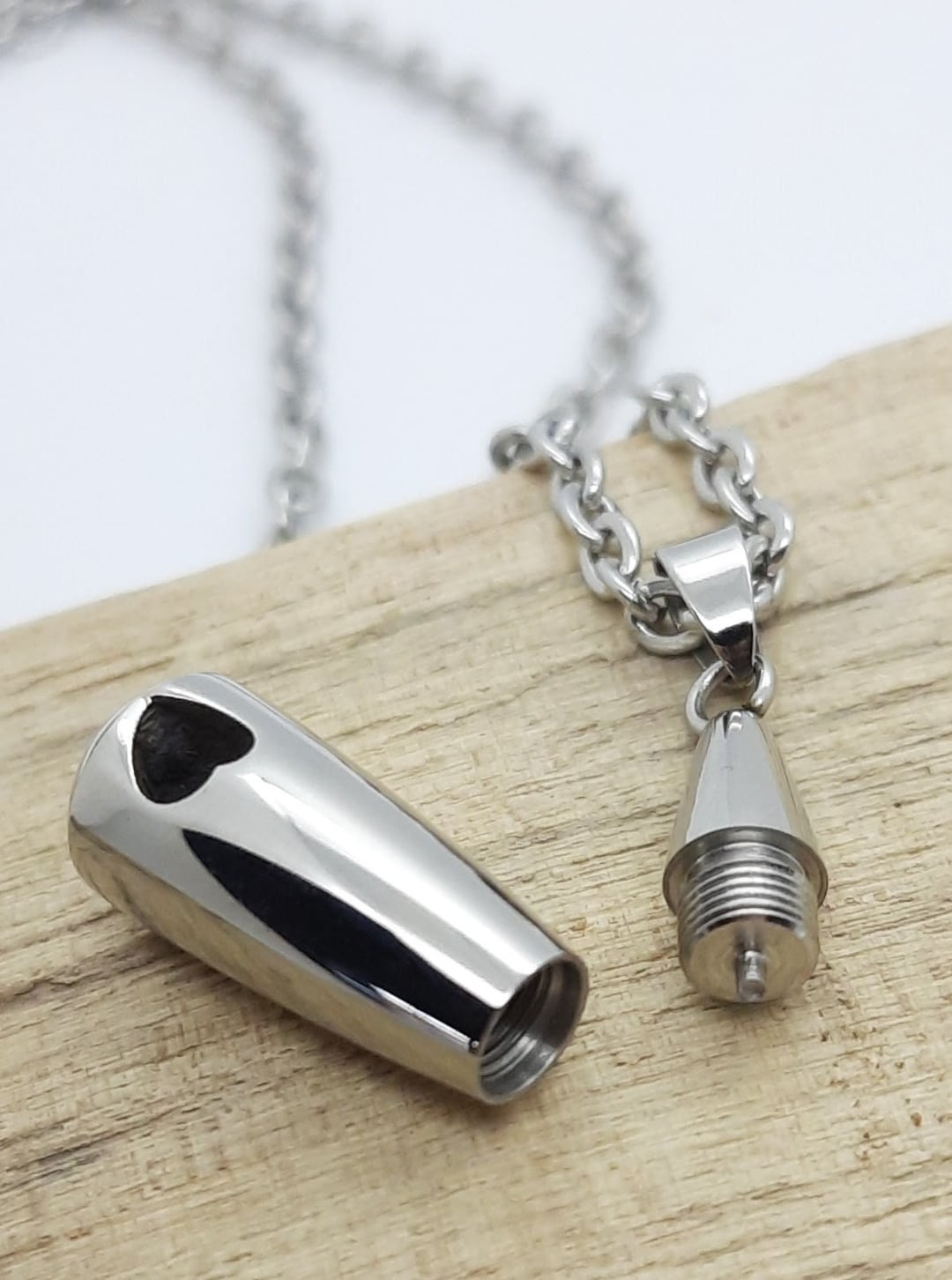 Teardrop Cremation Necklace, Keepsake Pendant, Conical Memorial ...