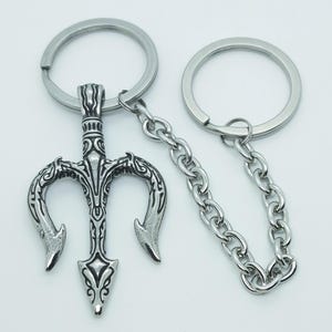 Trident Keychain Neptunes Fork Keyring Trishula Pendant Poseidons Spear ...