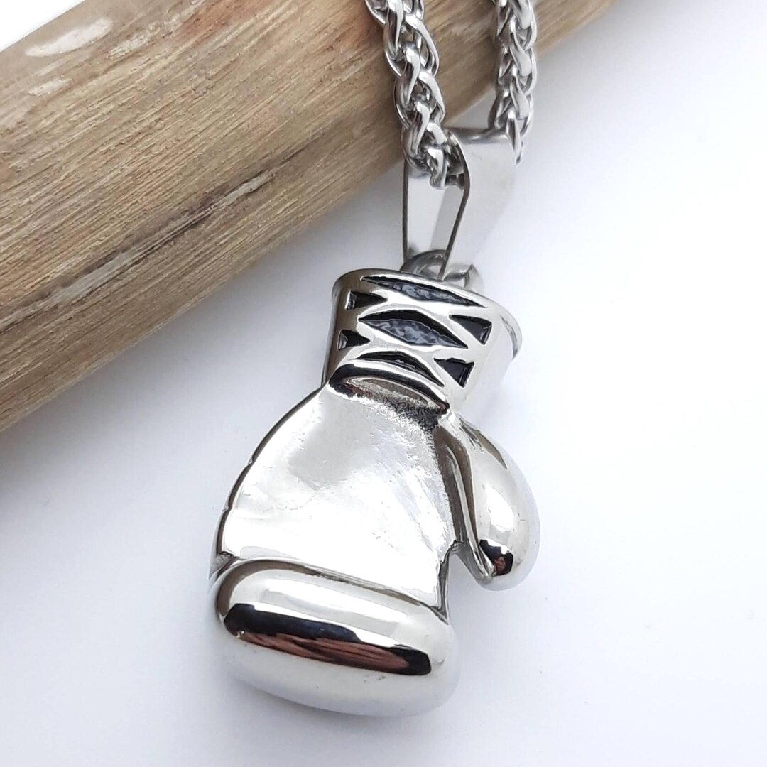 Boxing Glove Necklace: Heavyweight Sports Pendant - Etsy