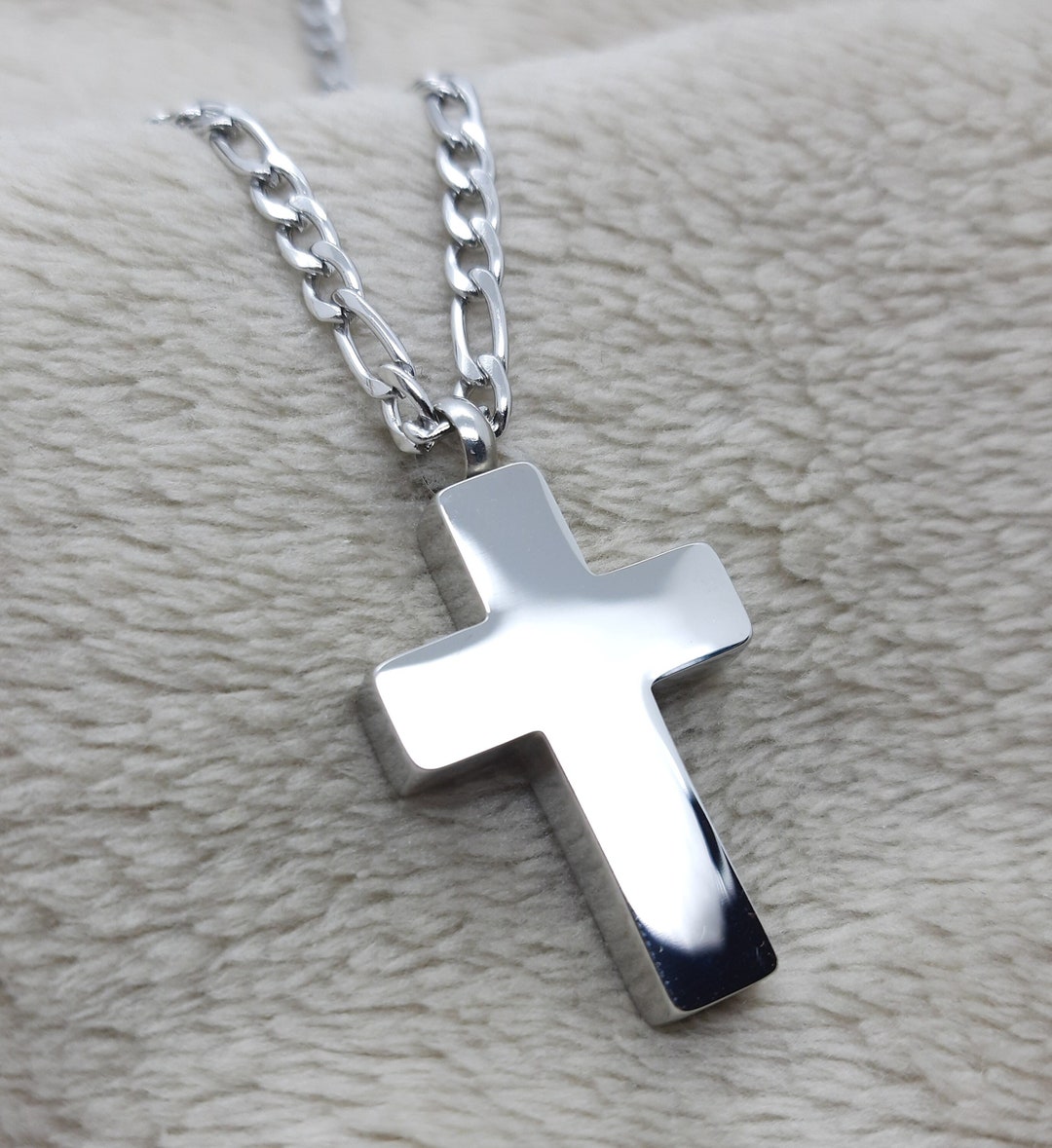 Memorial Keepsake Cross Ashes Necklace Cross Cremation Pendant Urn ...