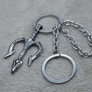 Trident Keychain Neptunes Fork Keyring Trishula Pendant Poseidons Spear ...
