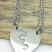 Couples Necklace Interlocking Love Heart Pendants Matching Lovers ...