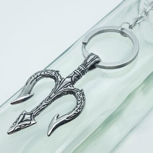 Trident Keychain Neptunes Fork Keyring Trishula Pendant Poseidons Spear ...