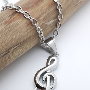 Womens Music Note Necklace Musical Note Pendant Necklace - Etsy UK