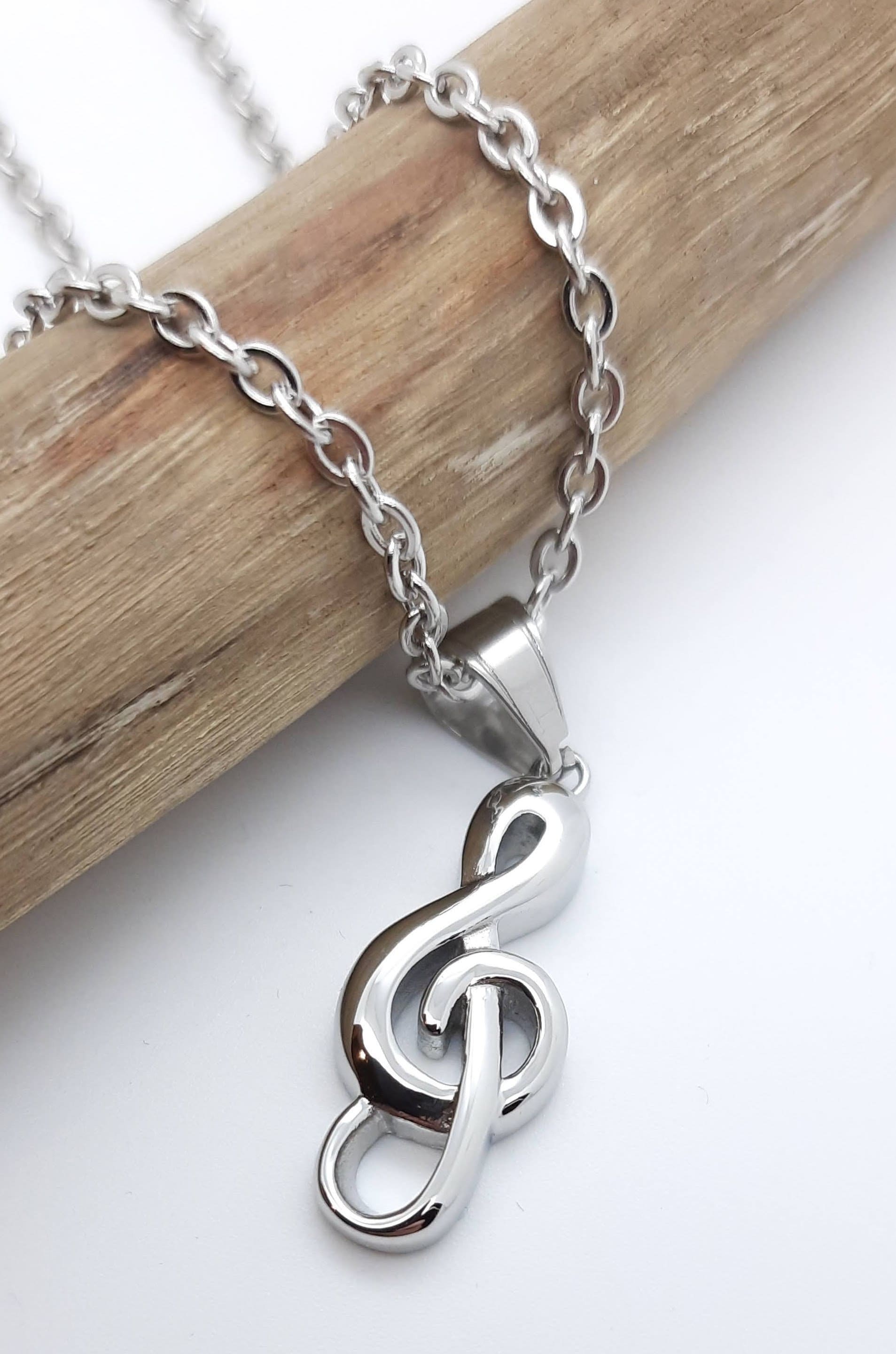 Womens Music Note Necklace Musical Note Pendant Necklace - Etsy UK