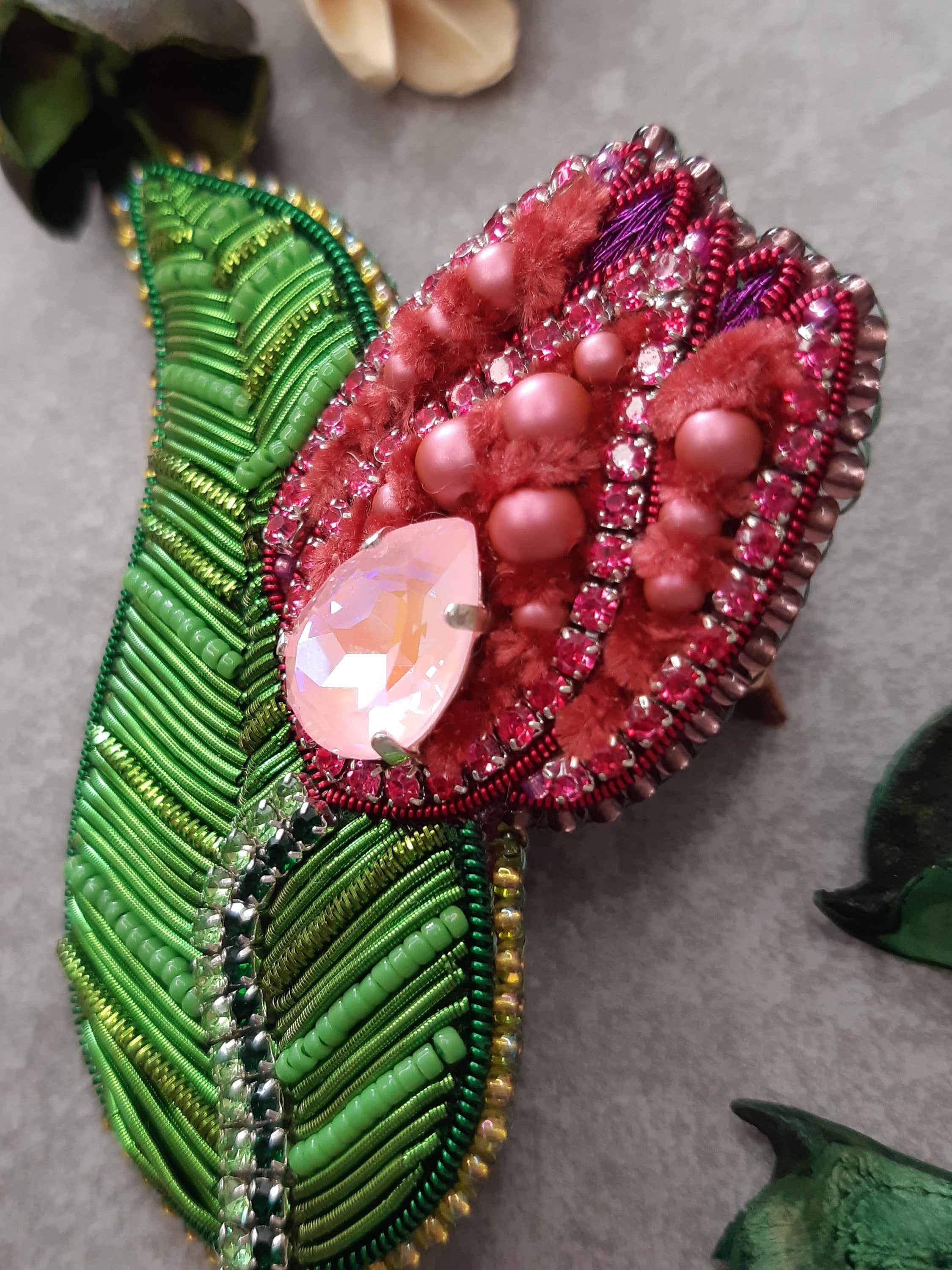 Handmade brooch / Tulip brooch / Stylish brooch / Beautiful | Etsy