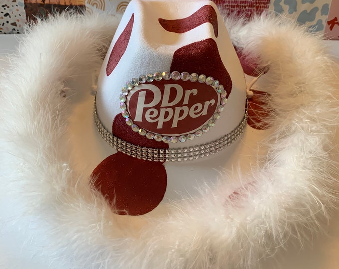 Dr. Pepper Inspired Custom Party Cowboy Hat - Etsy