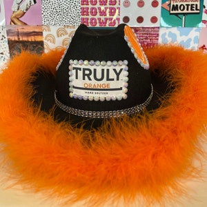Truly Orange Custom Alcohol Party Cowboy Hat - Etsy