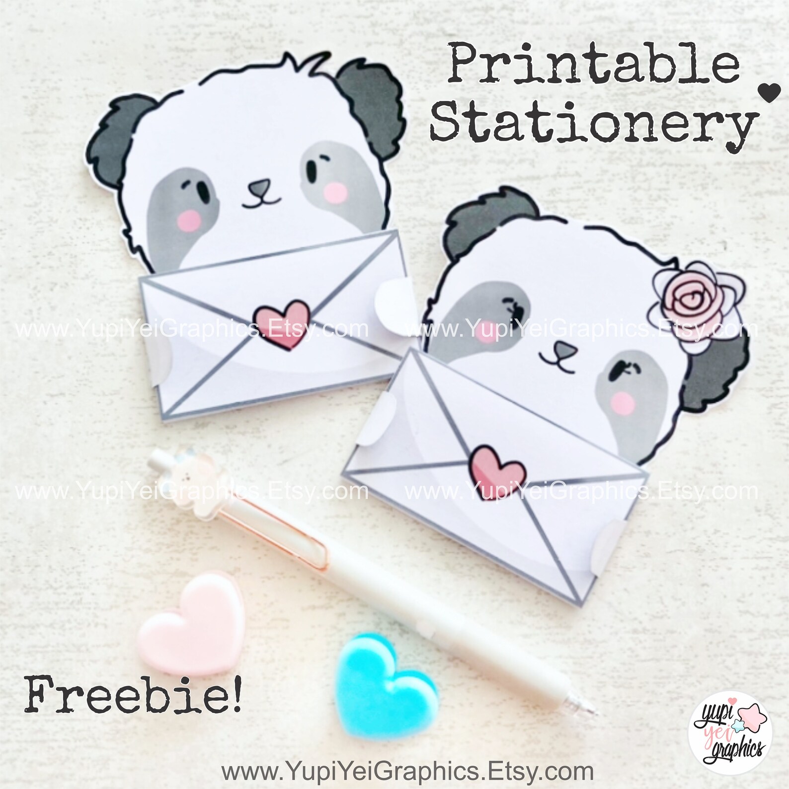 Panda Clipart Valentine's Day Clipart Love Clipart - Etsy
