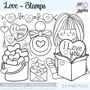 Love Clip Art, Love Graphics, Valentine's Day Clipart, COMMERCIAL USE ...