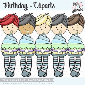 Birthday Clipart, Cupcake Clipart, Birthday Graphics, Birthday PNG ...