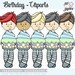 Birthday Clipart, Cupcake Clipart, Birthday Graphics, Birthday PNG ...