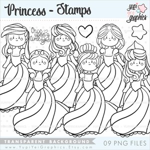 Princess Clip Art, Princesses Clipart, COMMERCIAL USE, Fairy Tale ...