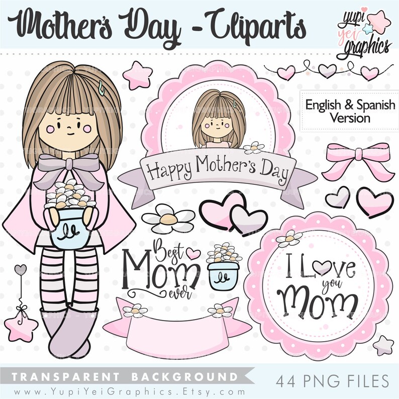 Mother's Day Clipart Mother Clipart Mom Clipart - Etsy