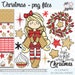 Christmas Clipart, Christmas Graphics, COMMERCIAL USE, Christmas Girl ...