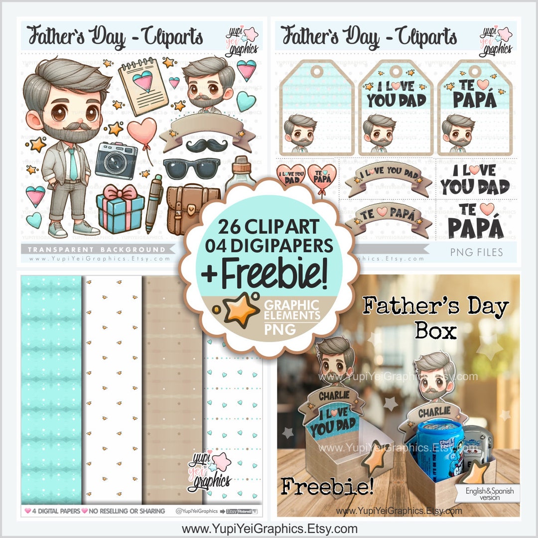 Father's Day Clipart, Boy Clipart, Dad Clipart, Father Clipart, Dad ...