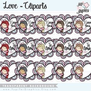 Valentine's Day Clipart, Love Clipart, Hearts Clipart, Valentines Day ...