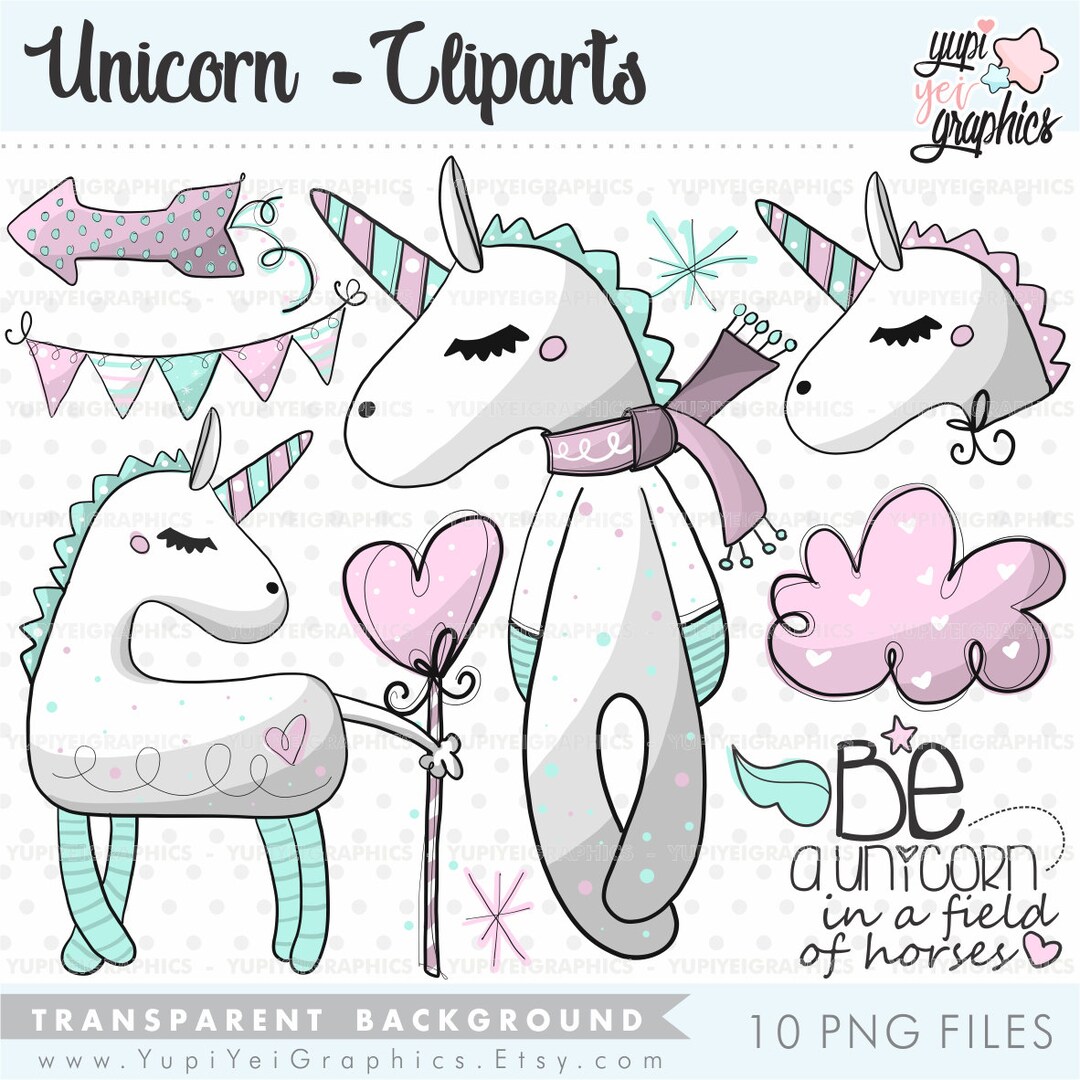 Unicorn Clipart, Unicorn Graphics, COMMERCIAL USE, Magic Wand Clipart ...