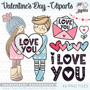 Love Clip Art, Love Clipart, Valentine's Day Clipart, Valentines ...