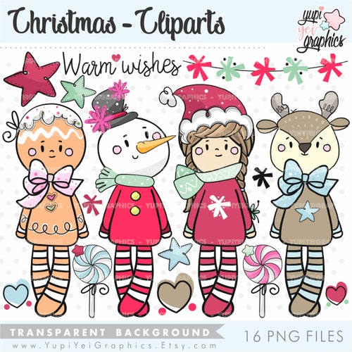 Christmas Clipart Snowman Clipart COMMERCIAL USE Clipart - Etsy