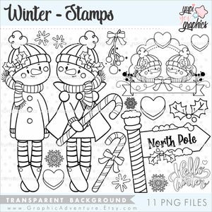 Snowman Clipart, Winter Clipart, COMMERCIAL USE, Christmas Clipart ...