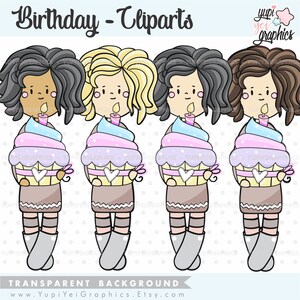 Birthday Clipart, Cupcake Clipart, Birthday Graphics, Birthday PNG ...