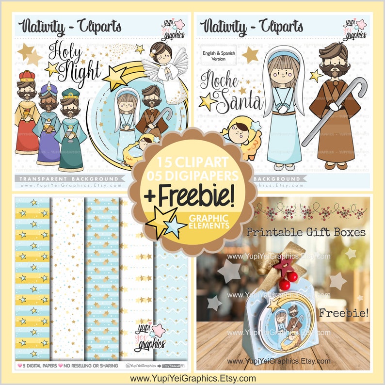 Nativity Clipart Christmas Wise Men Clipart Nativity - Etsy