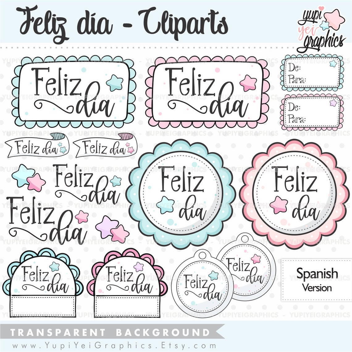 Imágenes Prediseñadas de feliz día imágenes prediseñadas de - Etsy España