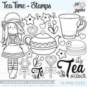Tea Time Clipart, Tea Clipart, COMMERCIAL USE, Tea Pot Clipart, Tea ...
