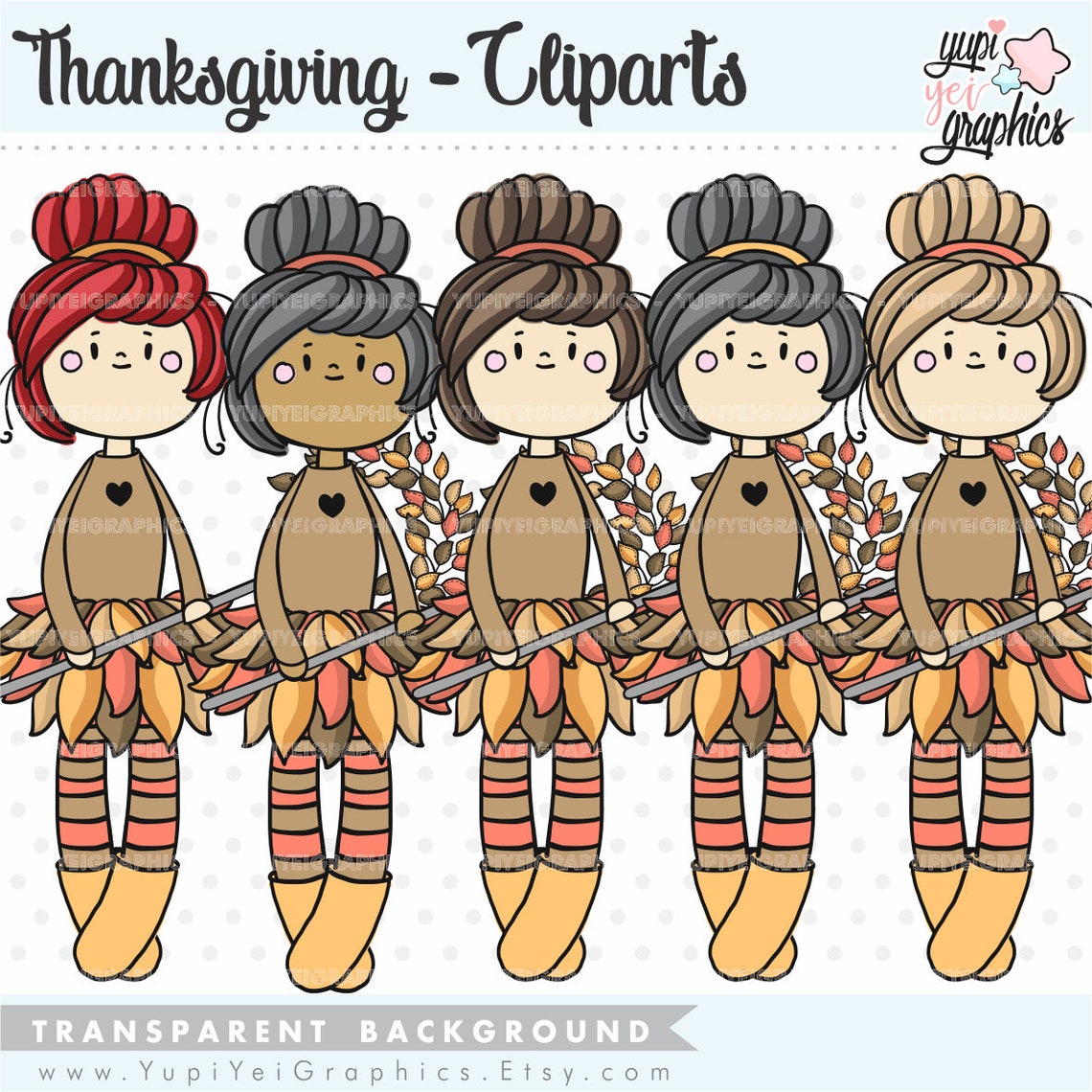 Autumn Clipart Thanksgiving Clipart COMMERCIAL USE - Etsy
