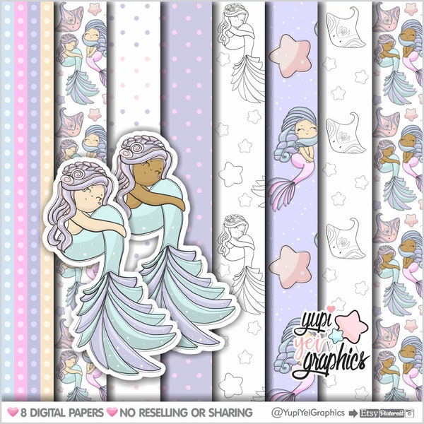 Mermaid Papers - Etsy