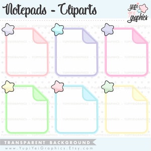 Notepads Printable, School Clipart, Back to School Clipart, Badges ...