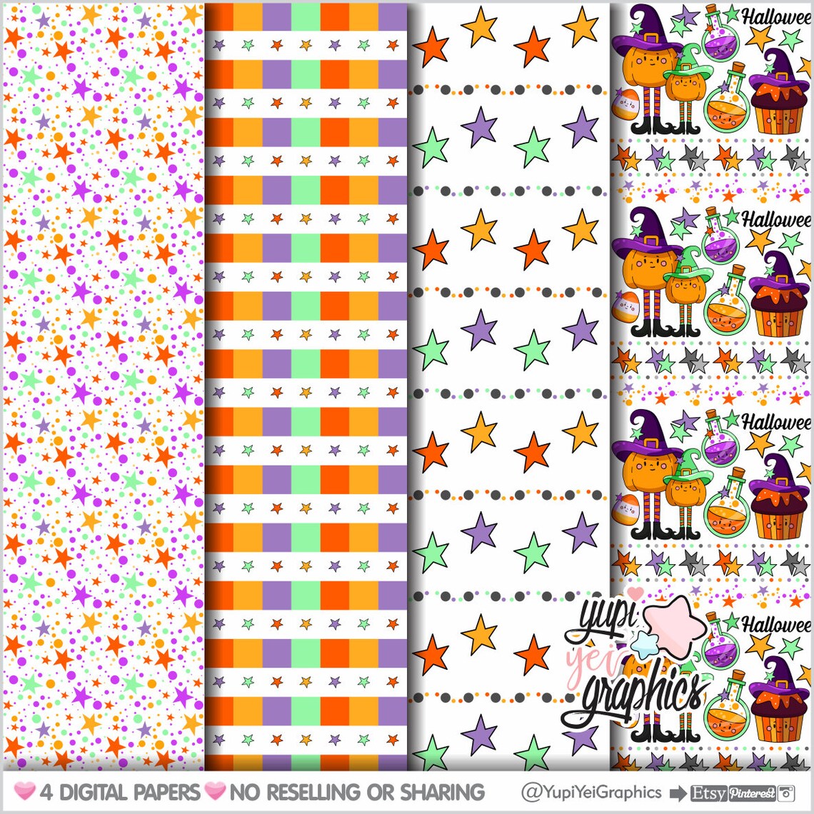 Halloween Clipart Halloween Graphics COMMERCIAL USE Pumpkin - Etsy