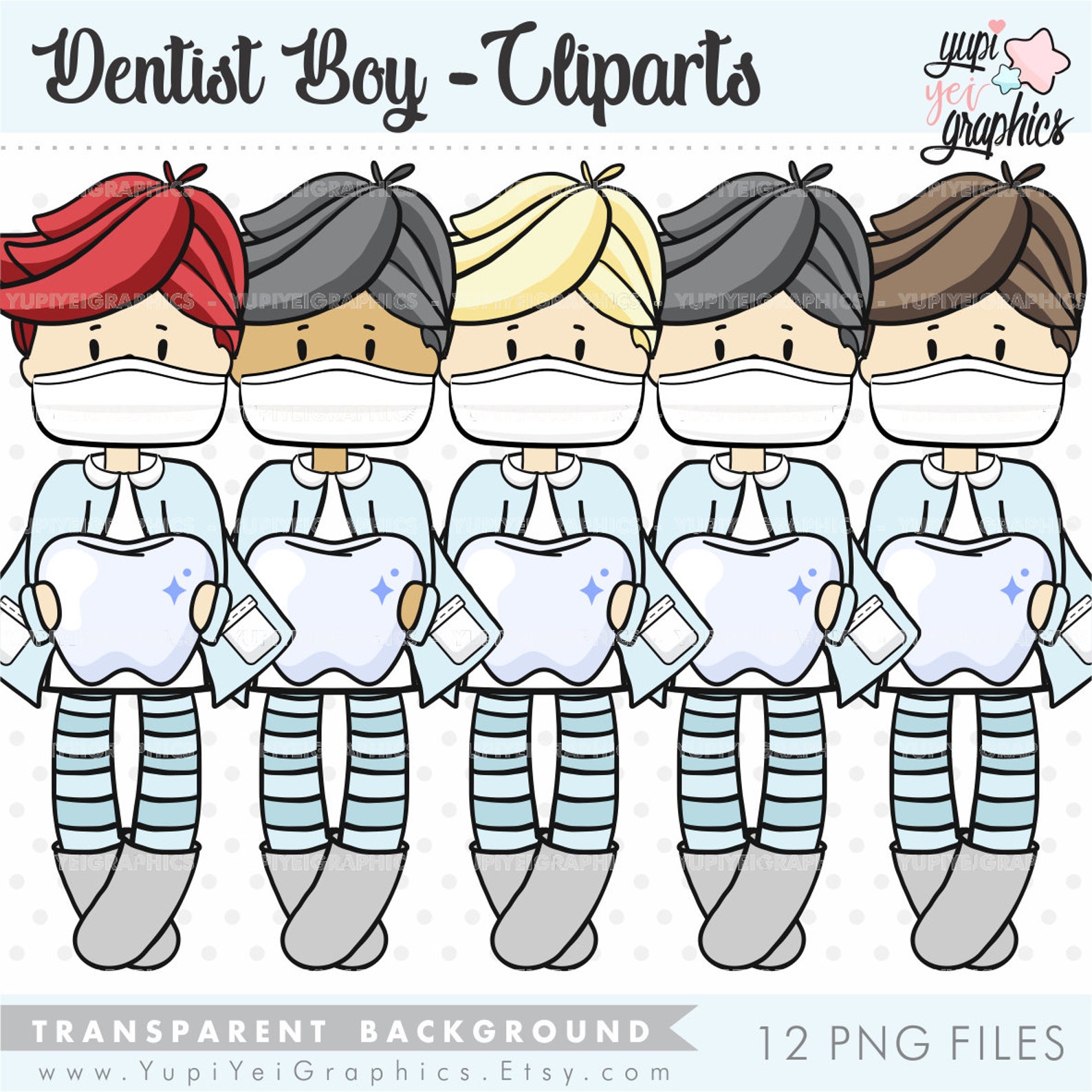 Dentist Clipart Dentist Graphics Dental Clipart COMMERCIAL - Etsy