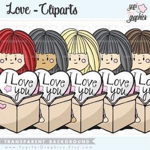 Love Clip Art, Love Graphics, Valentine's Day Clipart, COMMERCIAL USE ...