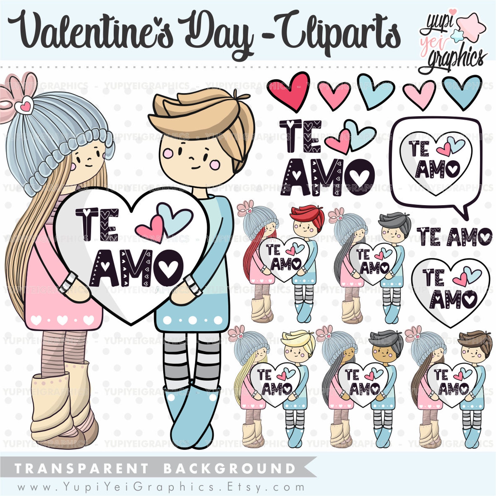 Love Clip Art Love Clipart Clipart De San Valentín - Etsy España