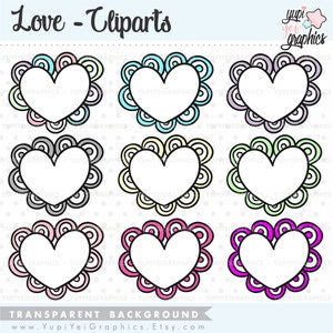 Valentine's Day Clipart, Love Clipart, Hearts Clipart, Valentines Day ...