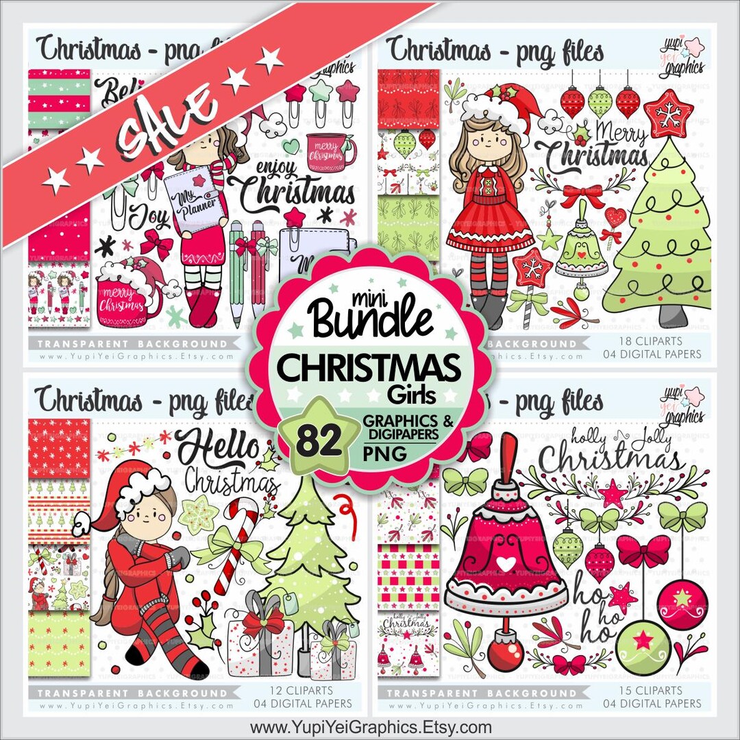 Christmas Clipart, Christmas Girl Clipart, Christmas Graphics ...