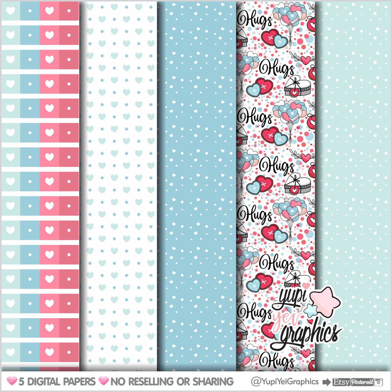 Love Clipart Love Graphics COMMERCIAL USE Valentine's - Etsy