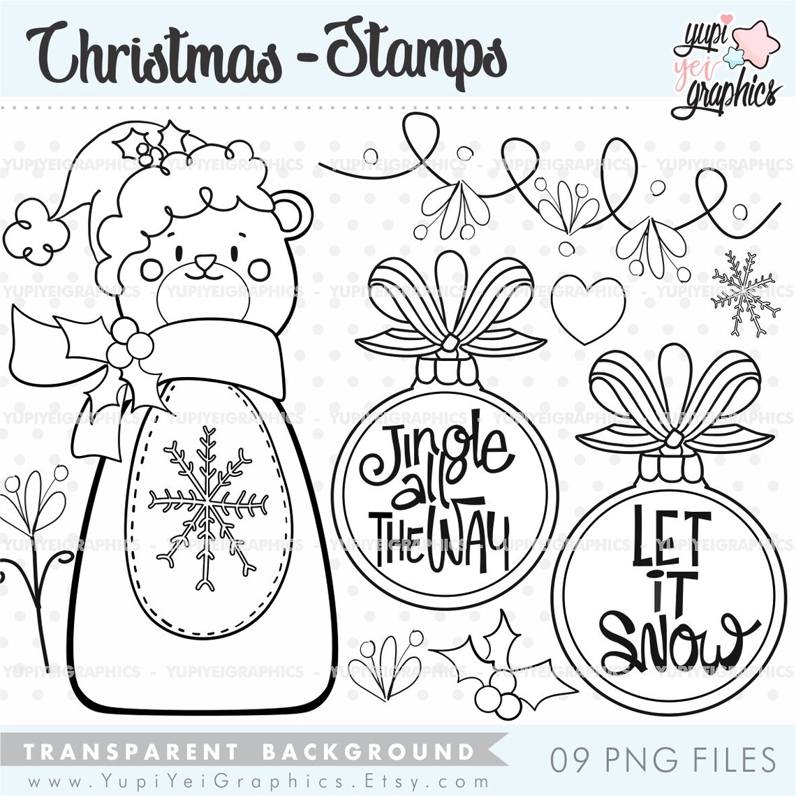 Christmas Stamp Coloring Page Sketch Coloring Page